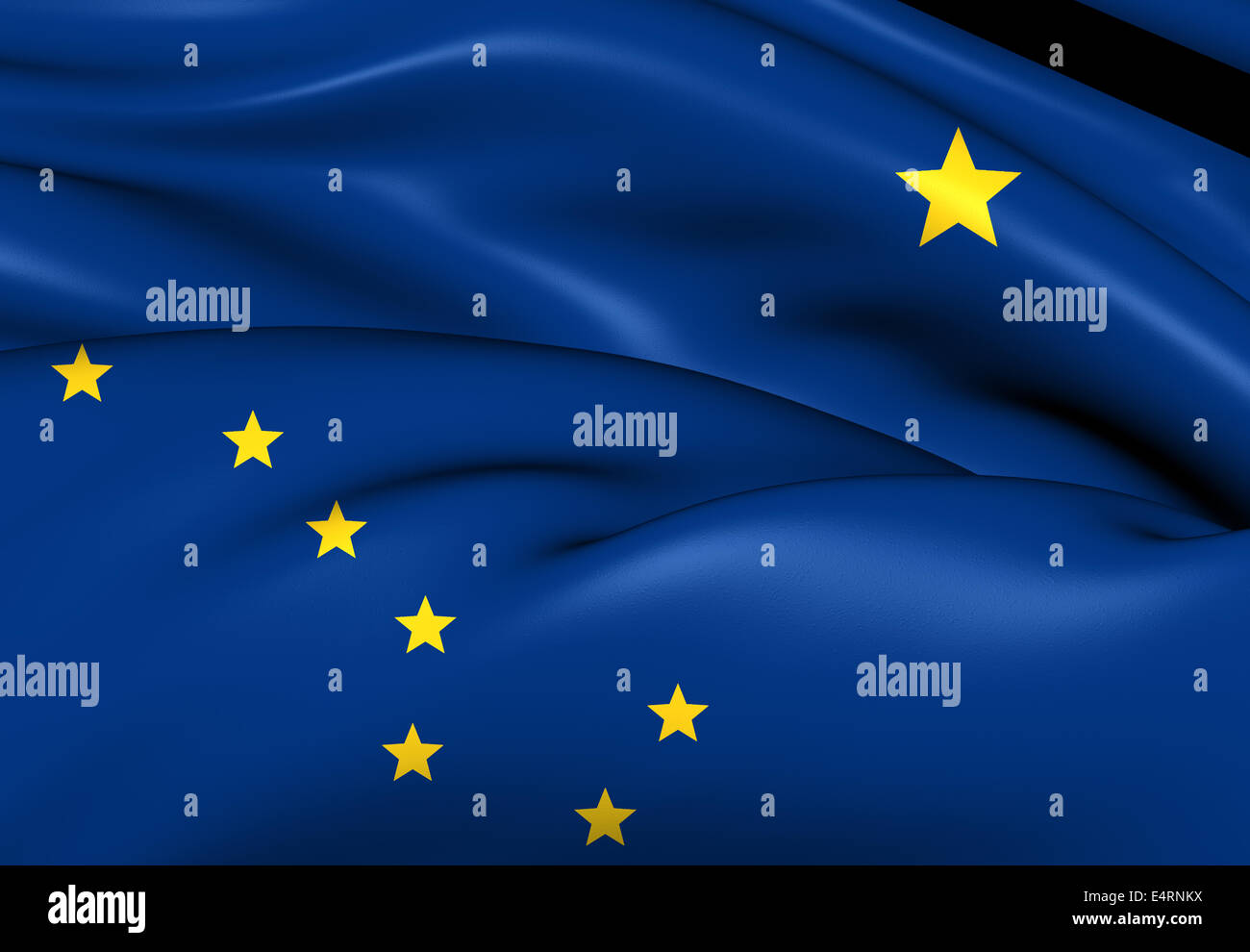 Flag of Alaska. Close Up Stock Photo - Alamy