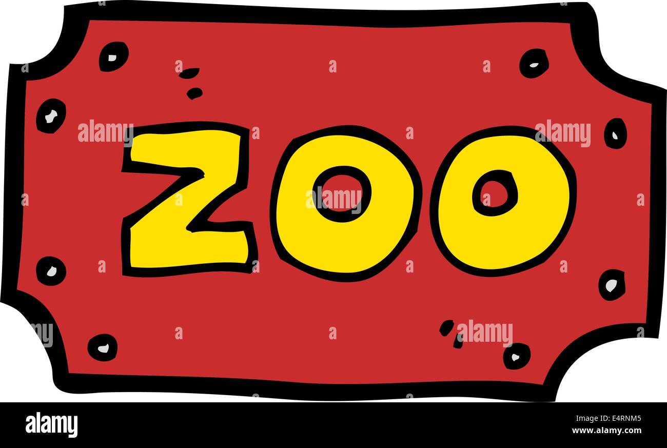 cartoon zoo sign Stock Vector Image & Art - Alamy