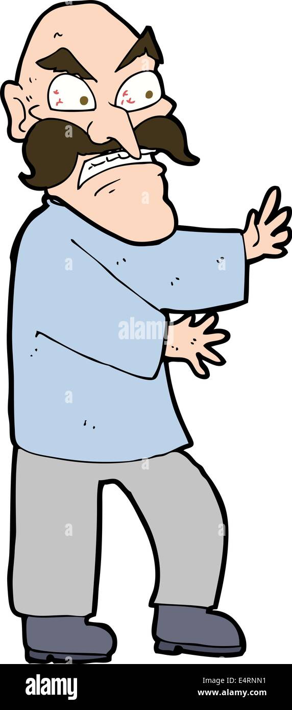 cartoon angry old man Stock Vector Image & Art - Alamy