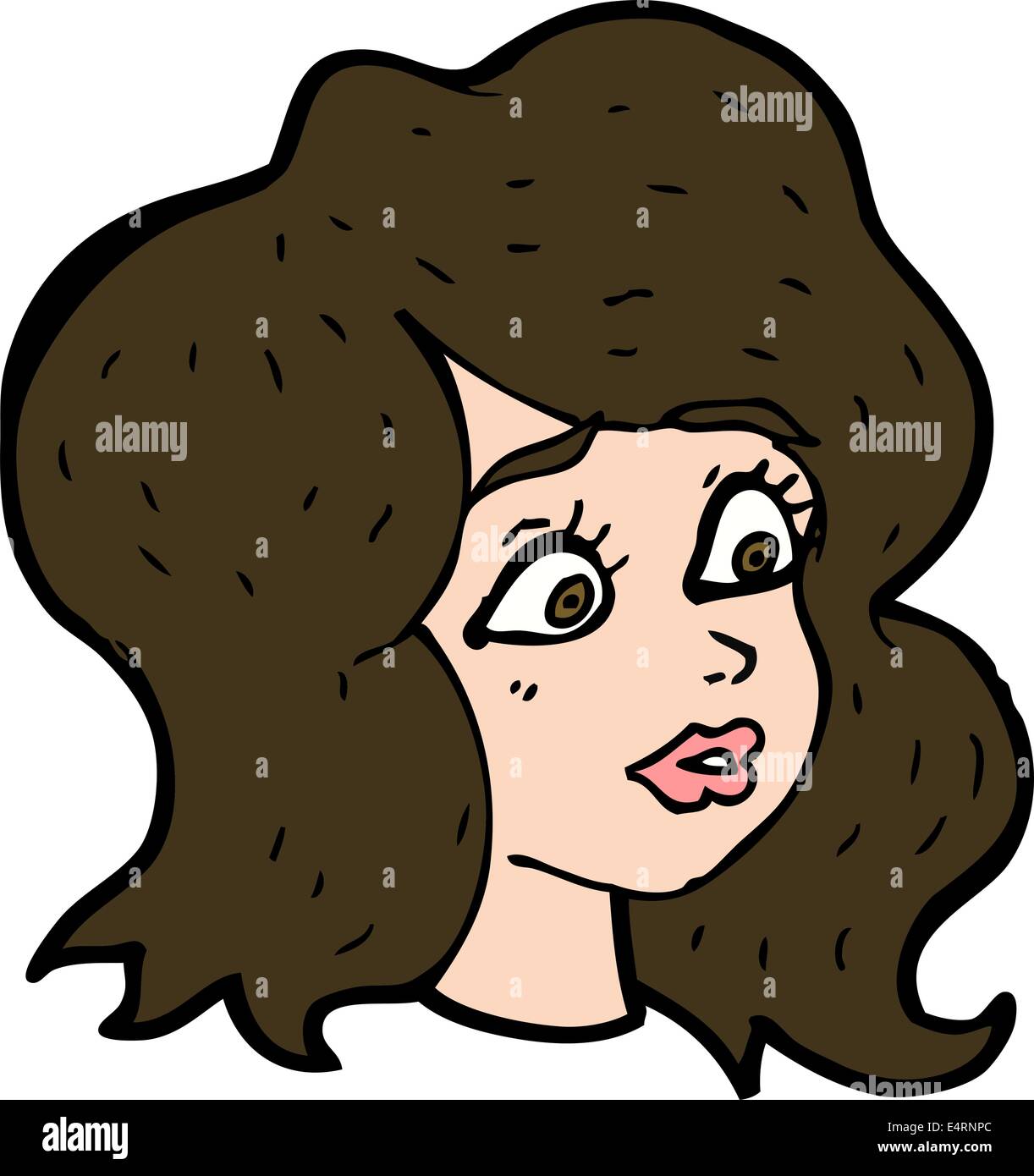 cartoon woman looking concerned Stock Vector Image & Art - Alamy