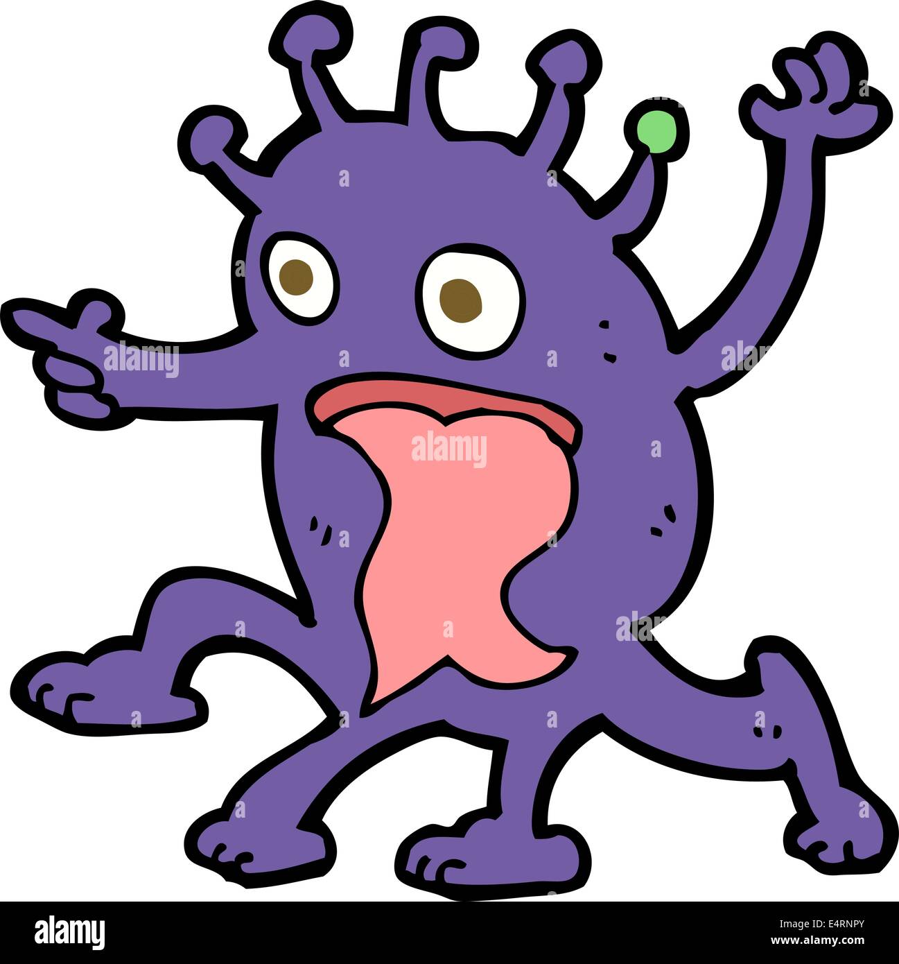 cartoon weird little alien Stock Vector Image & Art - Alamy