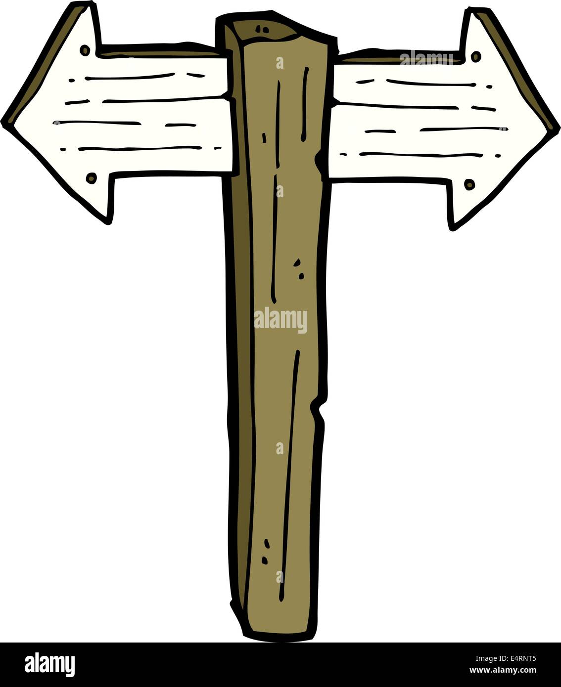 cartoon sign post Stock Vector Image & Art - Alamy