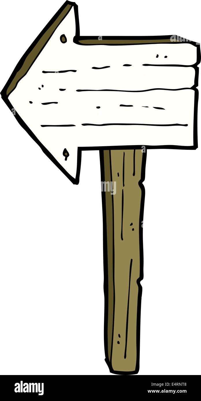 cartoon sign post Stock Vector Image & Art - Alamy