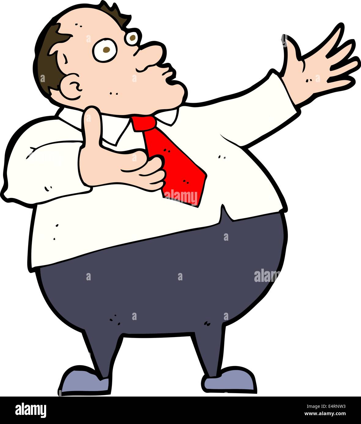 cartoon exasperated middle aged man Stock Vector Image & Art - Alamy