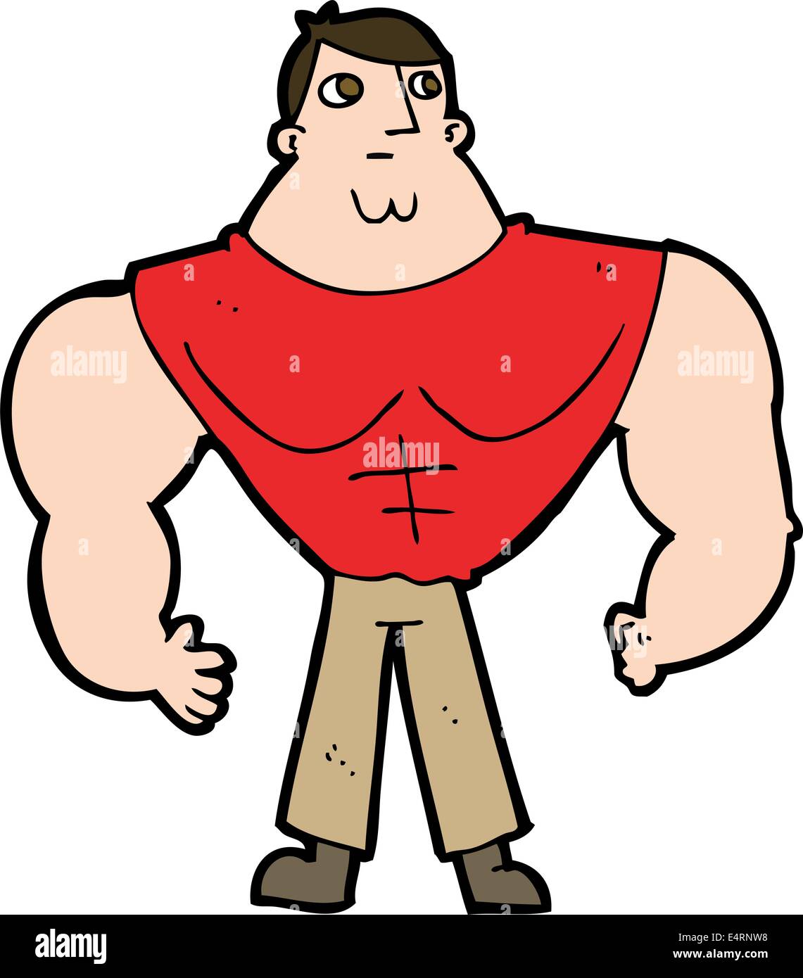 cartoon body builder Stock Vector Image & Art - Alamy