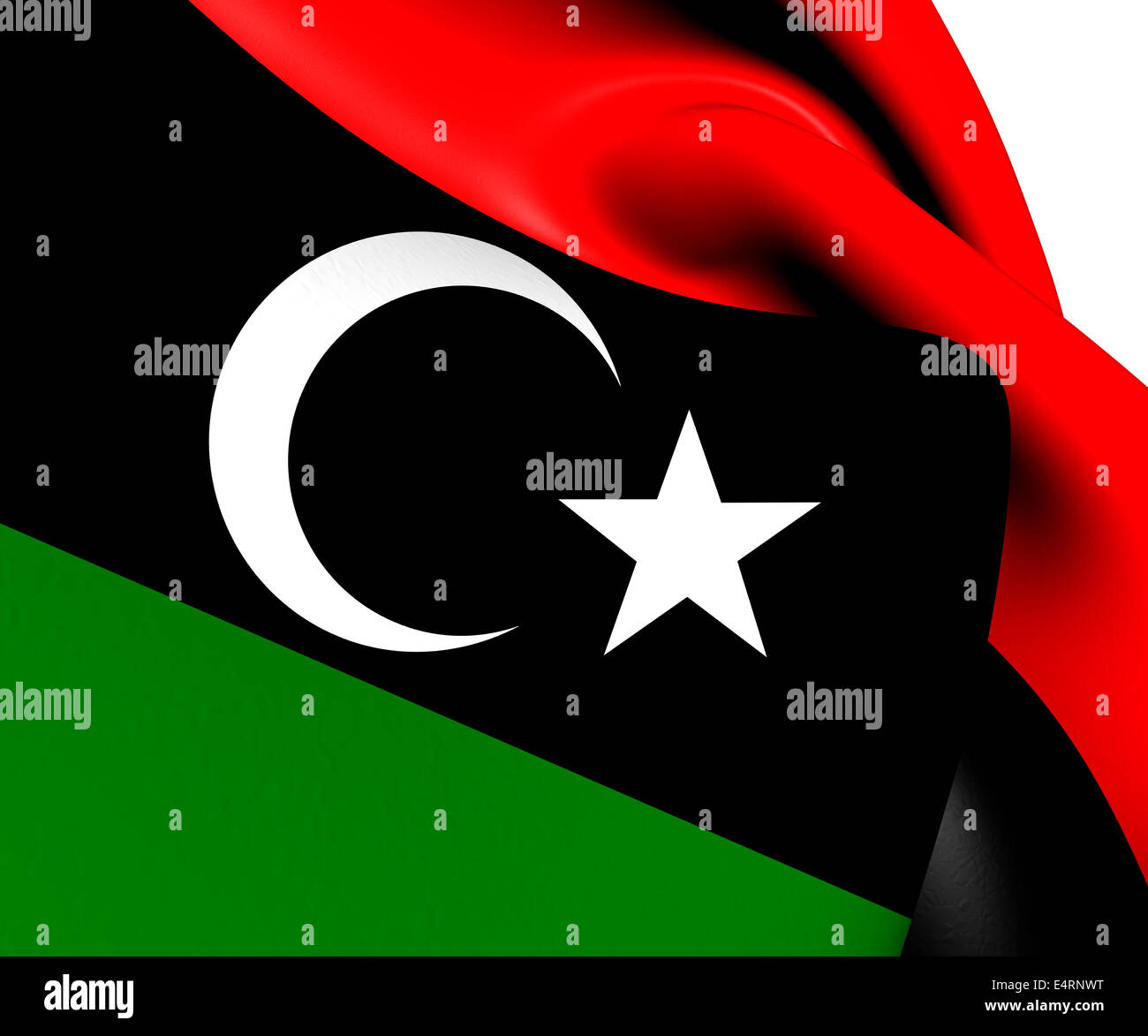 New libya flag hi-res stock photography and images - Alamy