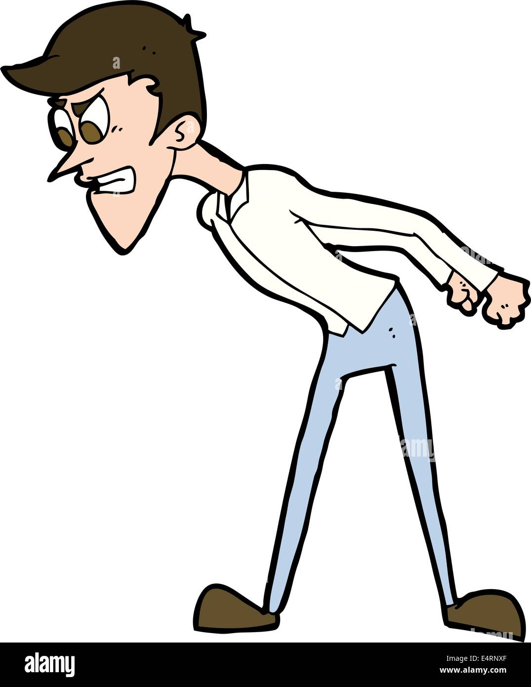 cartoon angry man Stock Vector Image & Art - Alamy