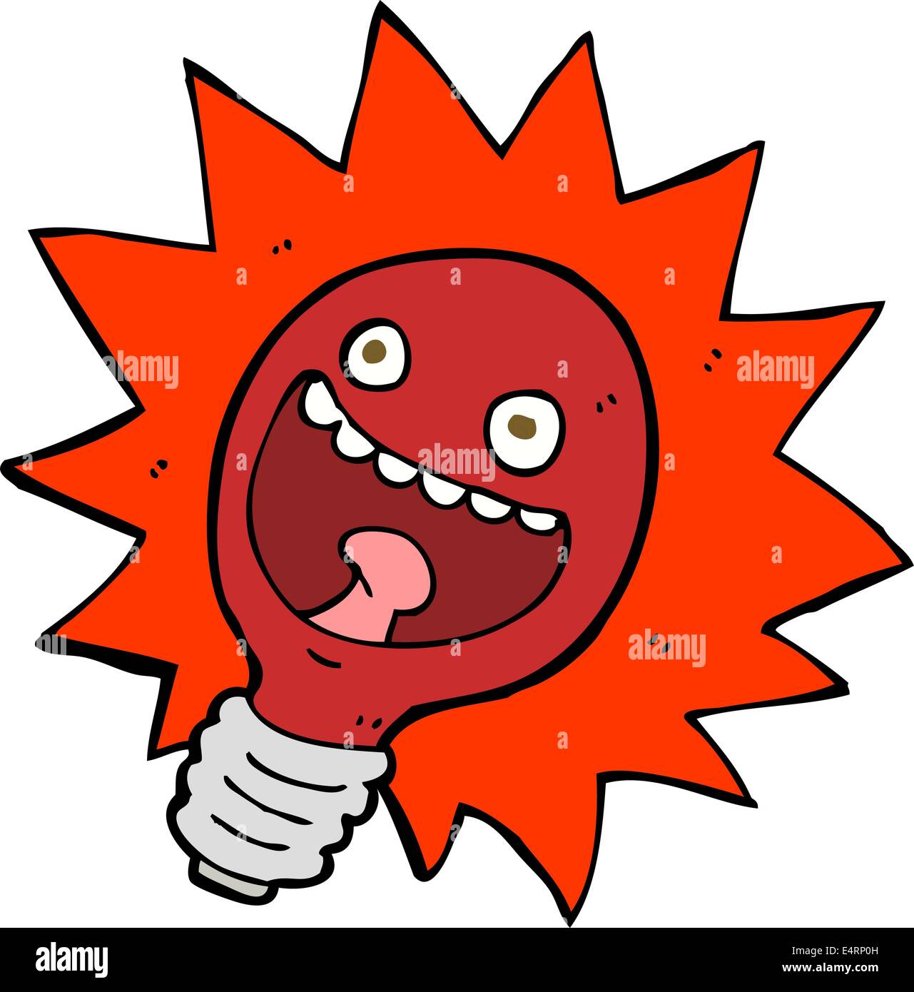 cartoon red lightbulb Stock Vector Image & Art - Alamy