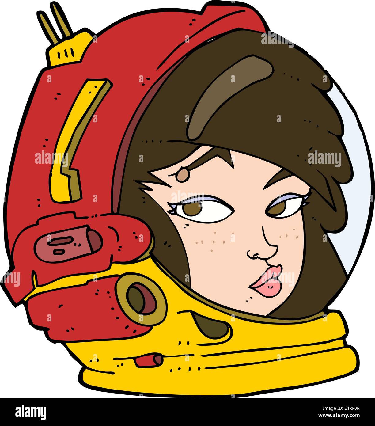Cartoon Female Astronaut Stock Vector Image And Art Alamy