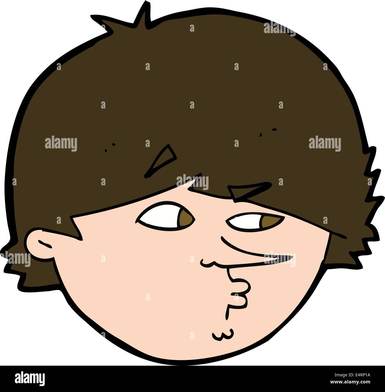 cartoon suspicious man Stock Vector Image & Art - Alamy