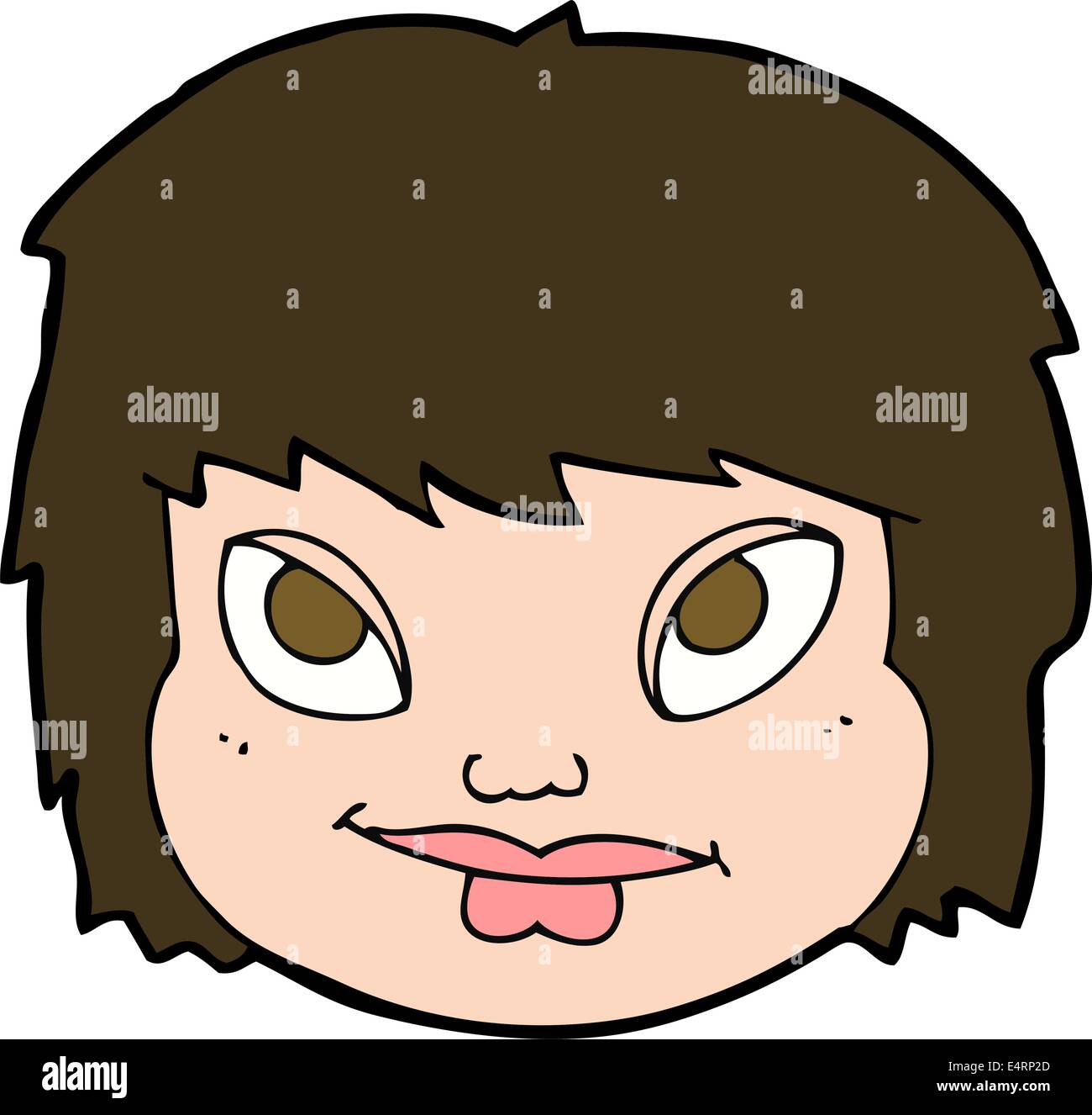 cartoon female face Stock Vector Image & Art - Alamy