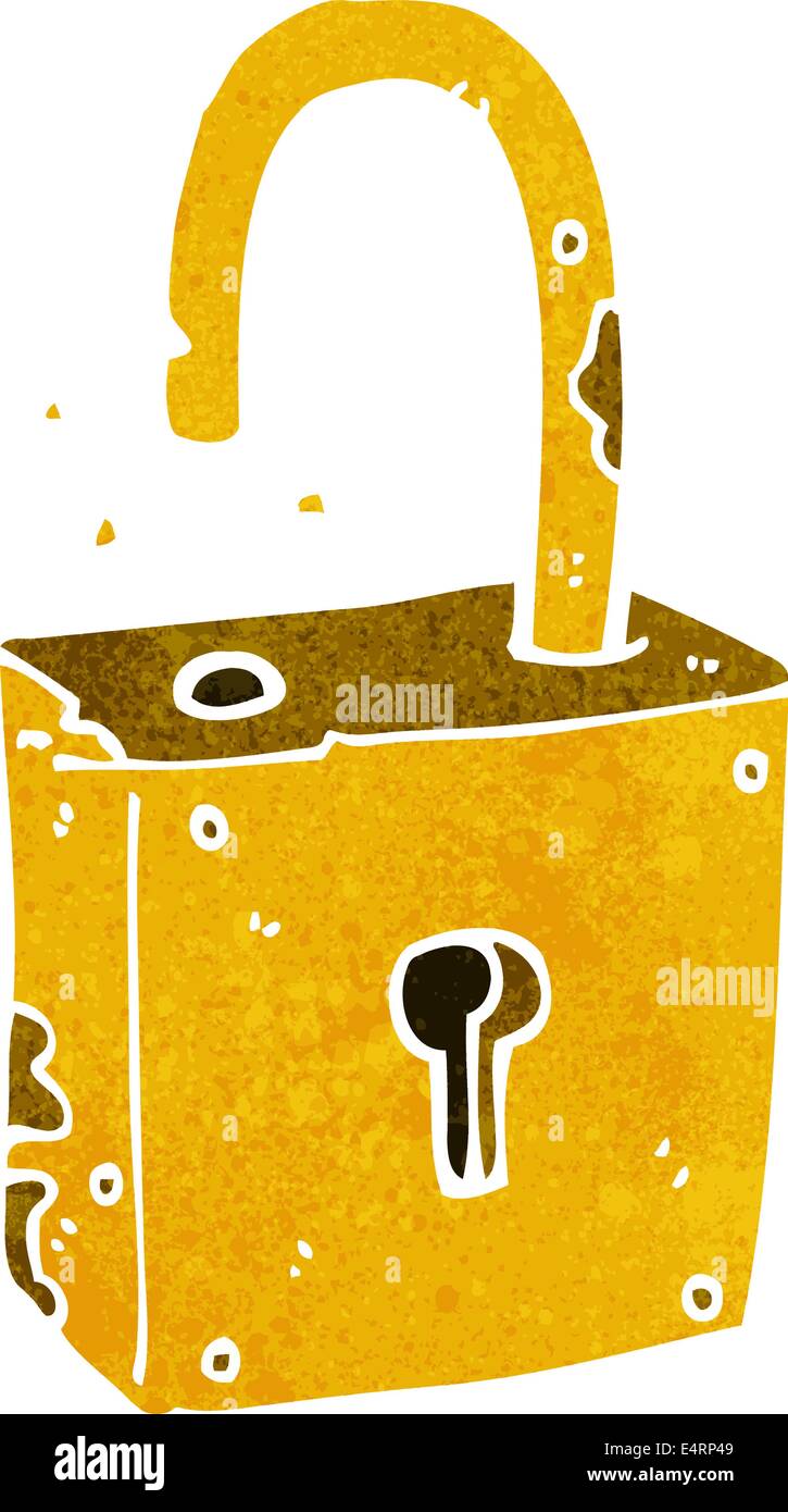 cartoon rusty old padlock Stock Vector Image & Art - Alamy