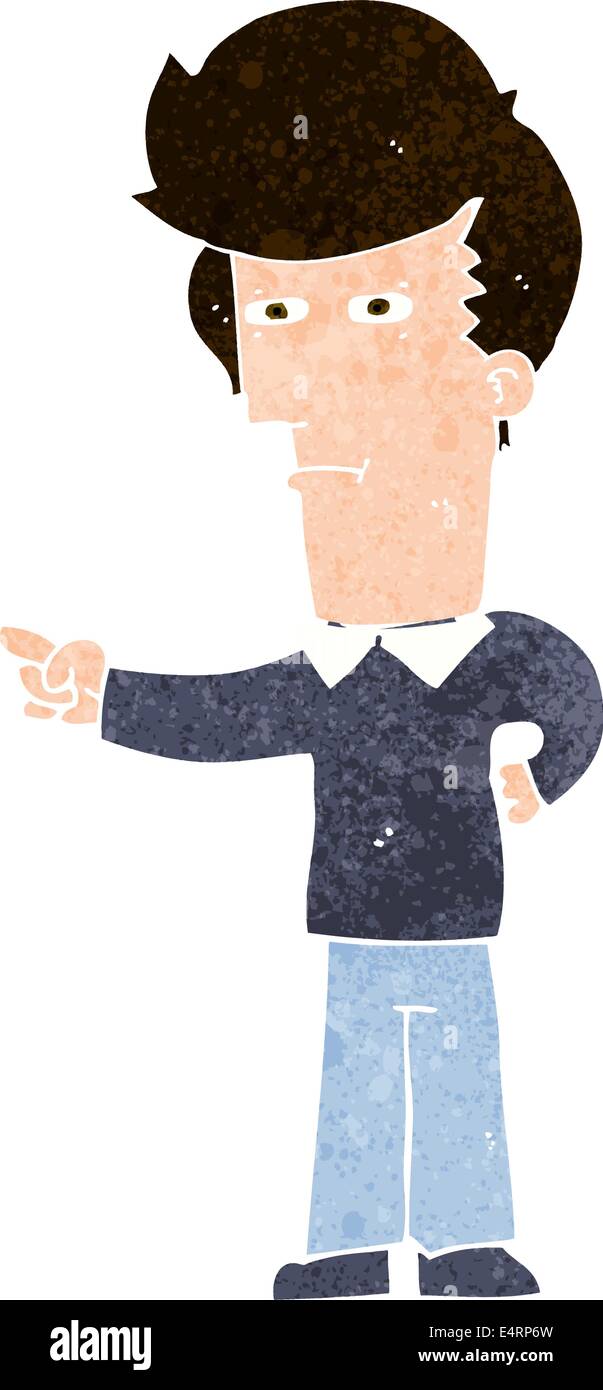 cartoon man pointing Stock Vector Image & Art - Alamy