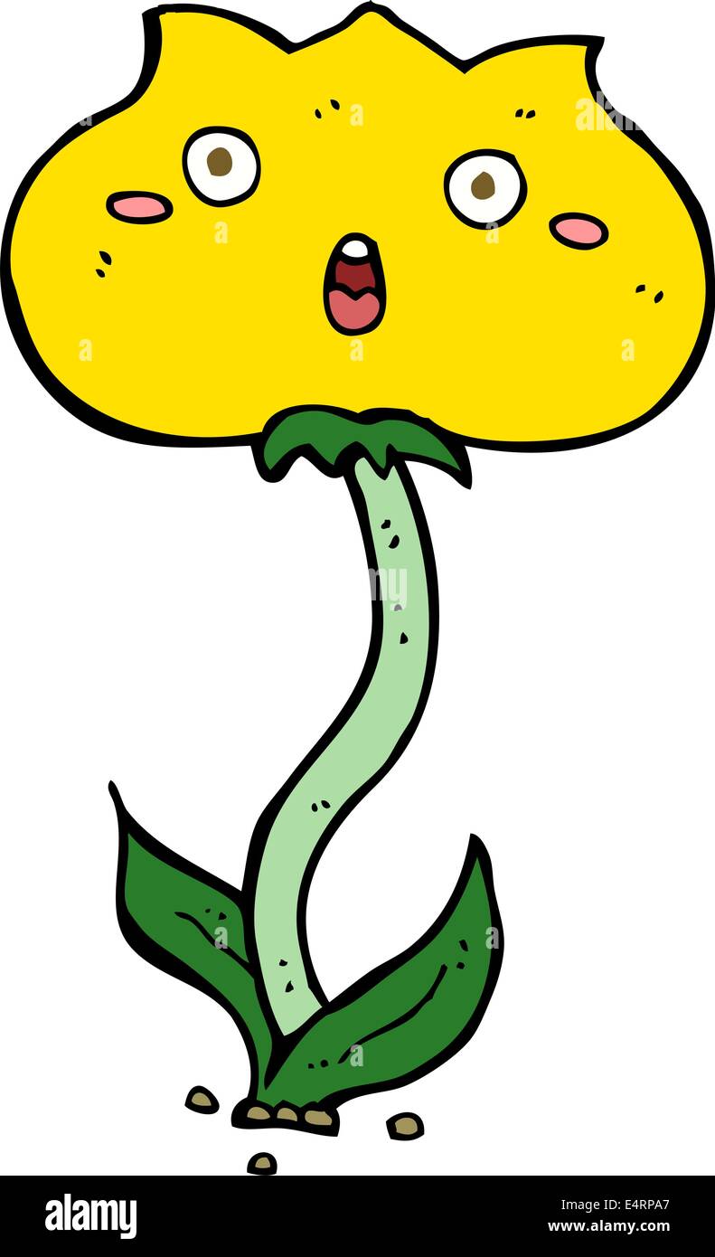 cartoon shocked flower Stock Vector Image & Art - Alamy