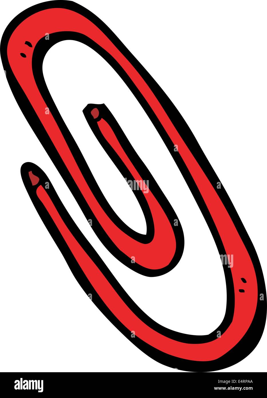 cartoon red paperclip Stock Vector Image & Art - Alamy