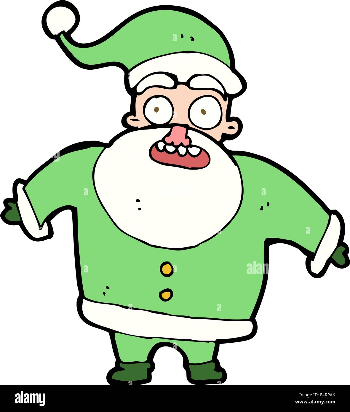 cartoon shocked santa claus Stock Vector Image & Art - Alamy