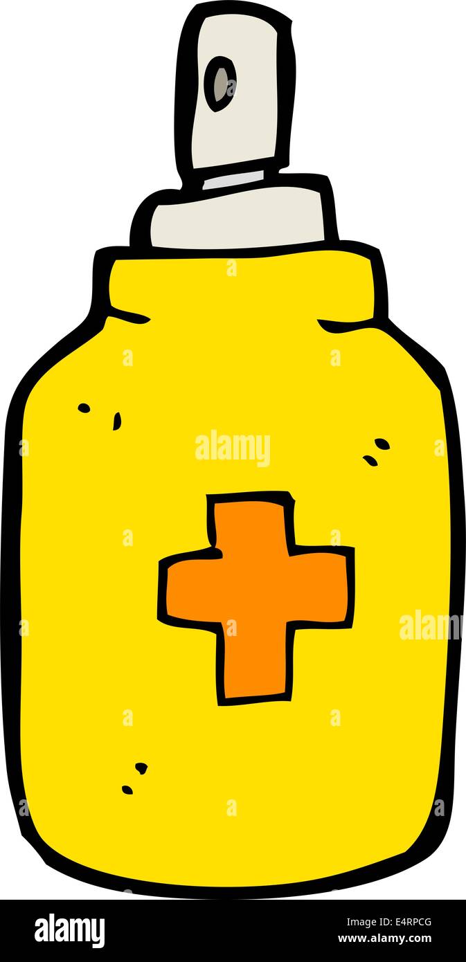cartoon antiseptic spray Stock Vector Image & Art - Alamy