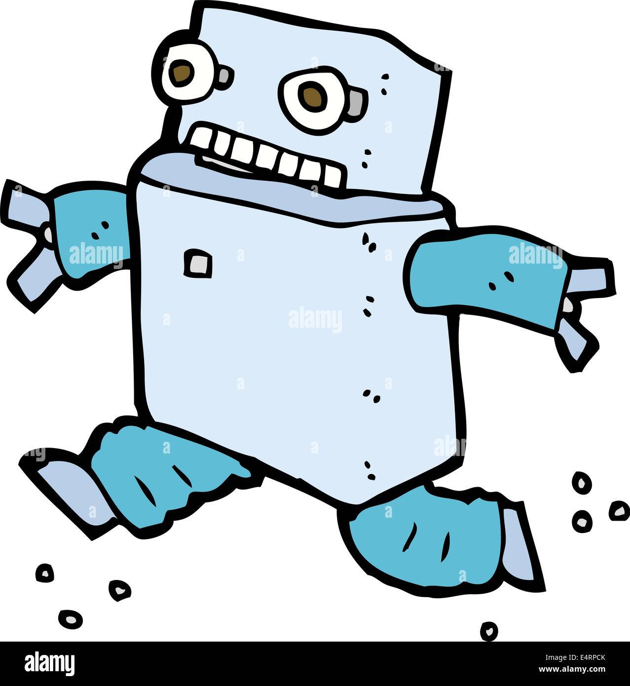 cartoon running robot Stock Vector Image & Art - Alamy
