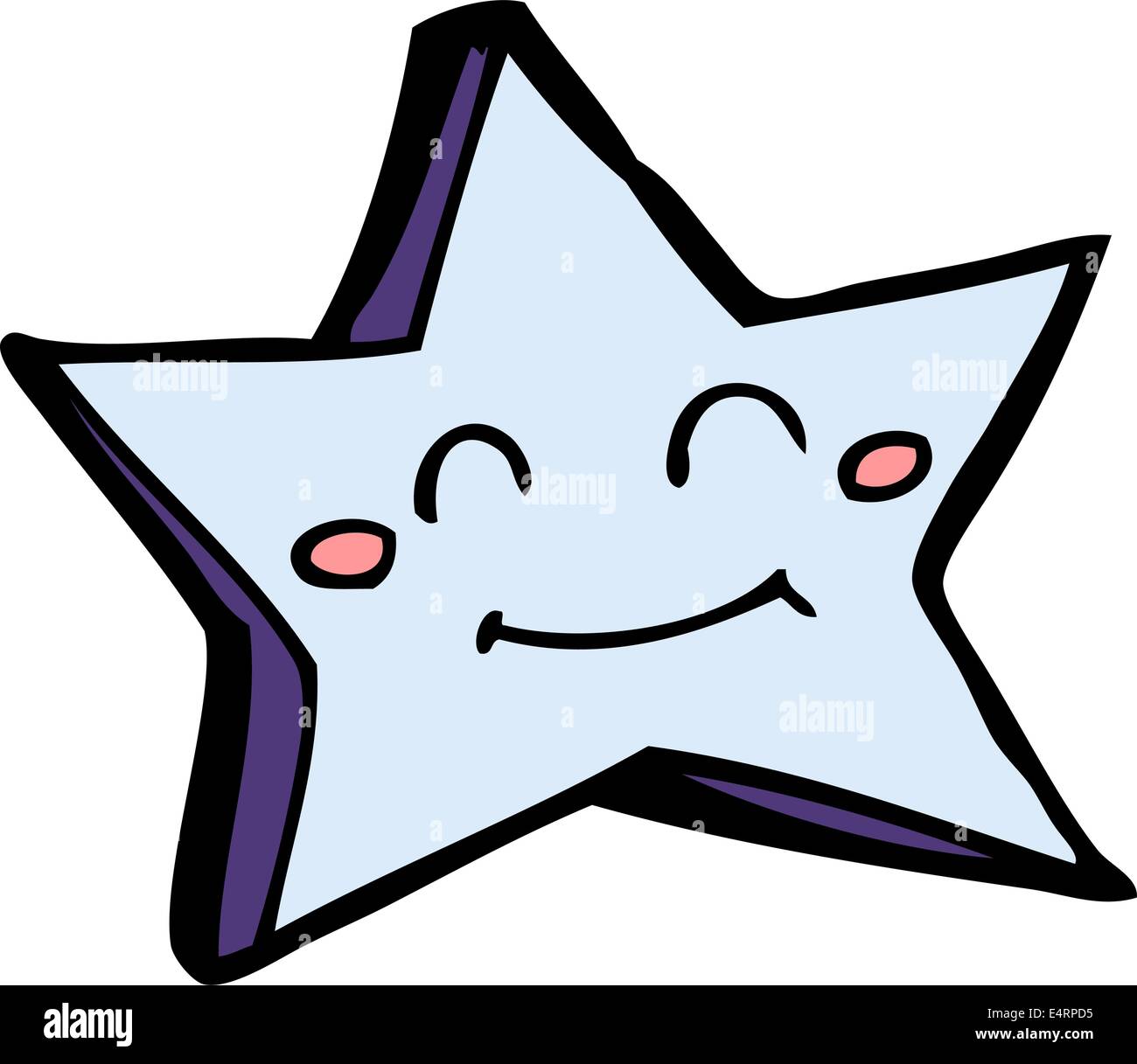 cartoon happy star character Stock Vector Image & Art - Alamy