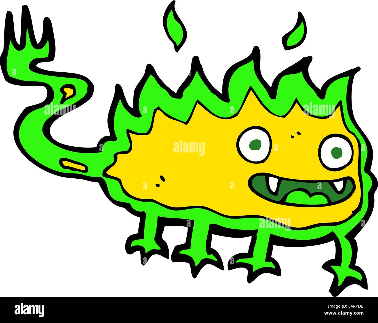 cartoon little fire demon Stock Vector Image & Art - Alamy
