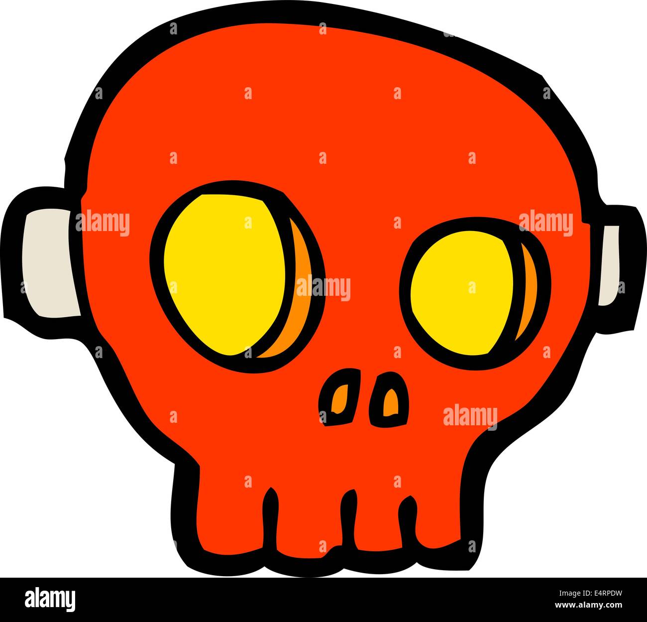 cartoon spooky skull mask Stock Vector Image & Art - Alamy