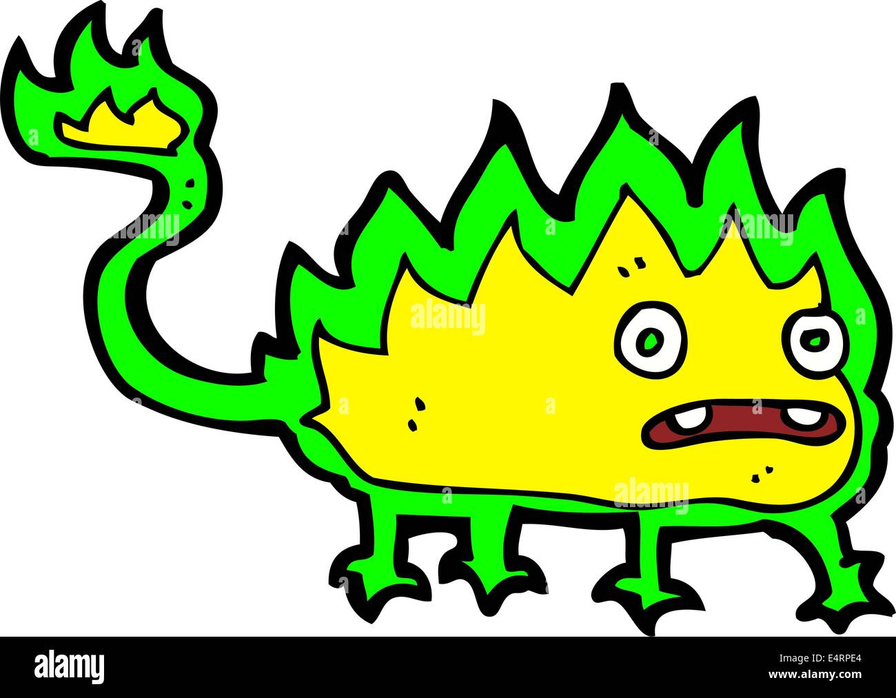 cartoon little fire demon Stock Vector Image & Art - Alamy