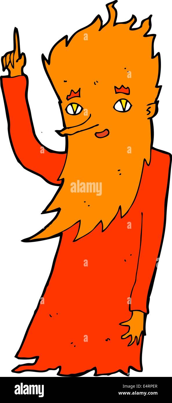 cartoon fire spirit Stock Vector Image & Art - Alamy
