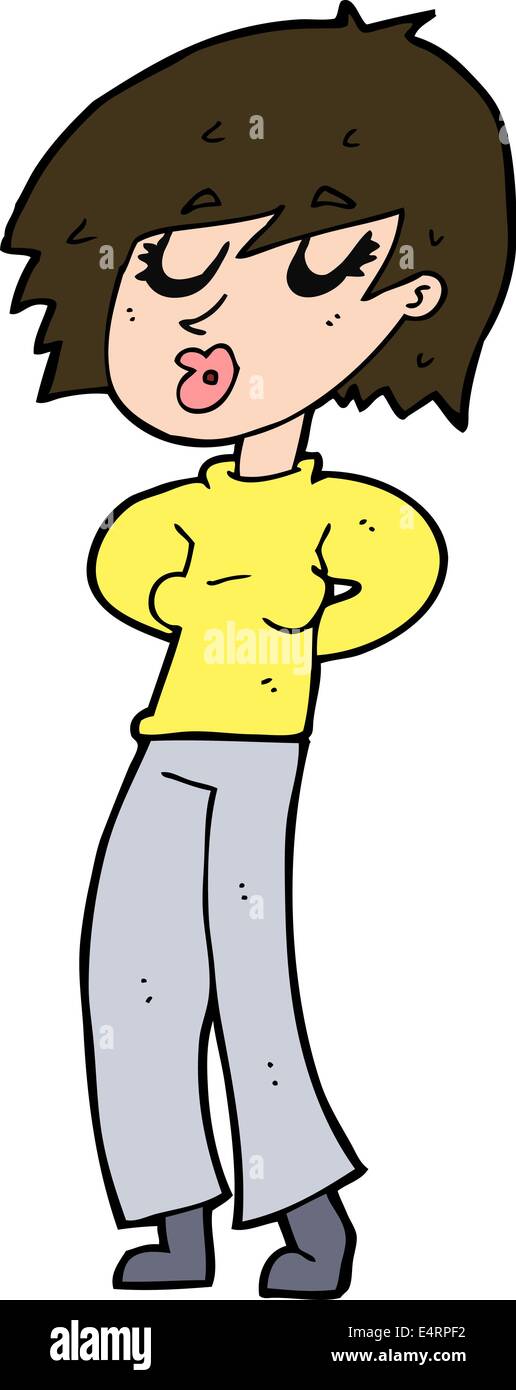 cartoon woman whistling Stock Vector Image & Art - Alamy