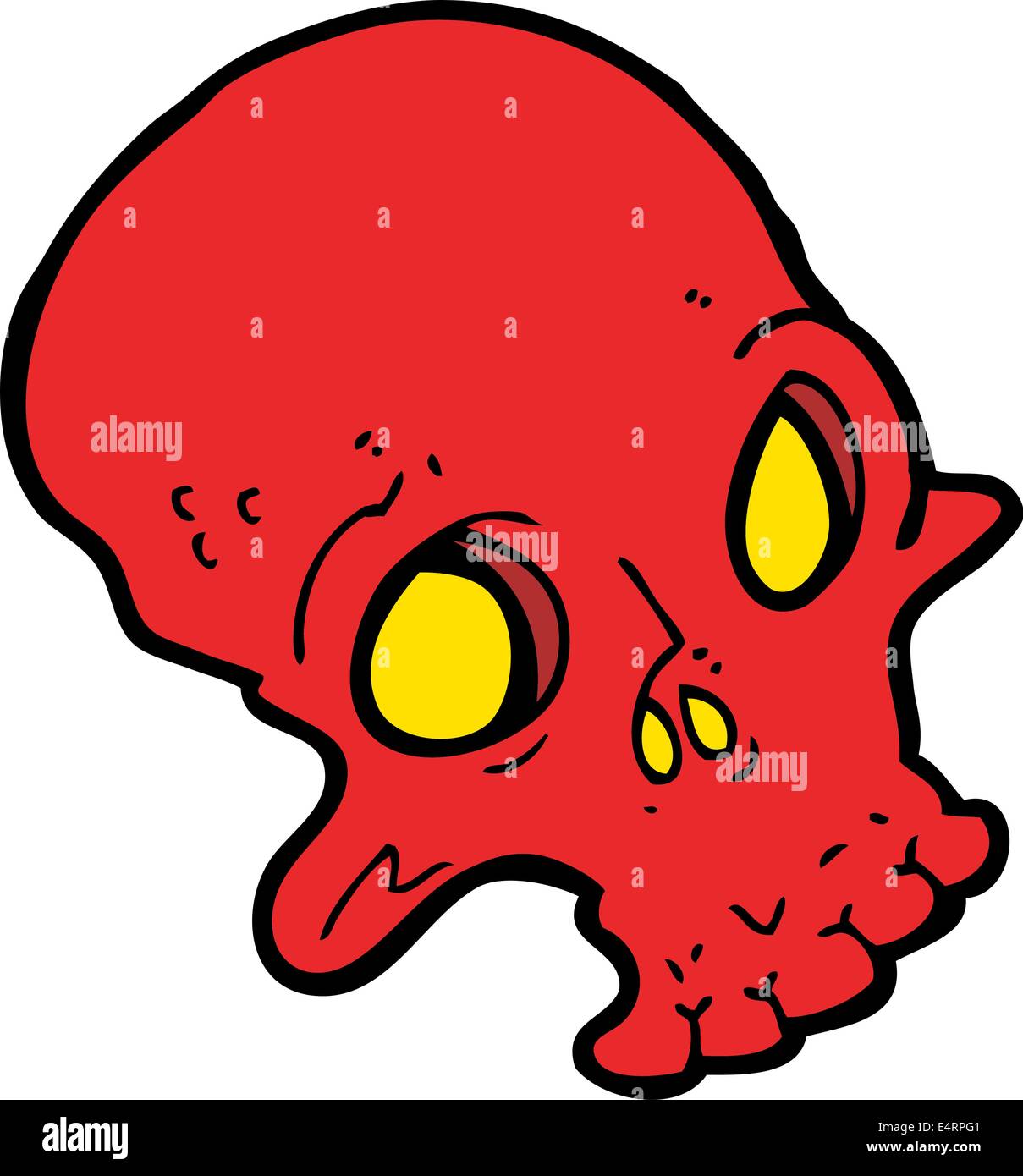 cartoon spooky skull Stock Vector Image & Art - Alamy