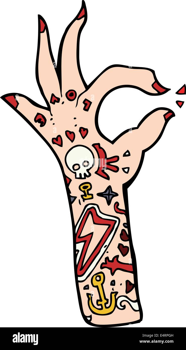 cartoon tattoo arm Stock Vector Image & Art - Alamy