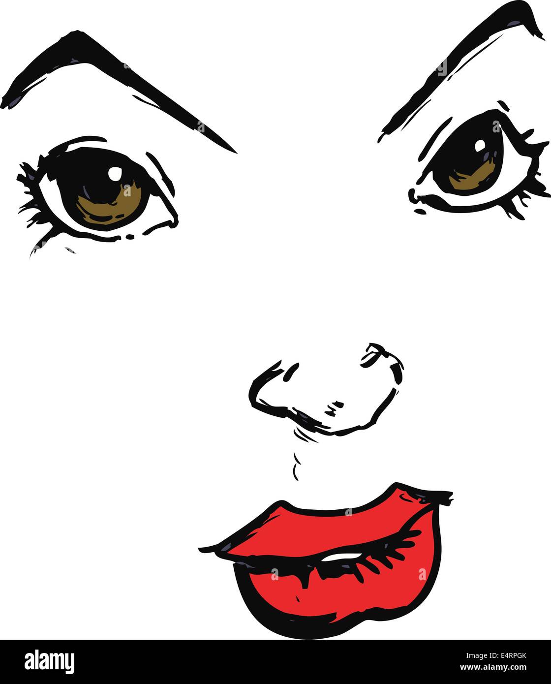 cartoon comic book face Stock Vector Image & Art - Alamy