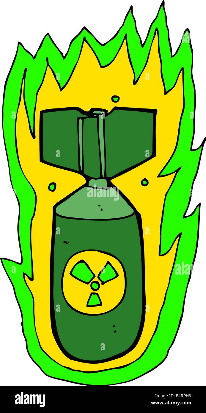 cartoon flaming bomb Stock Vector Image & Art - Alamy