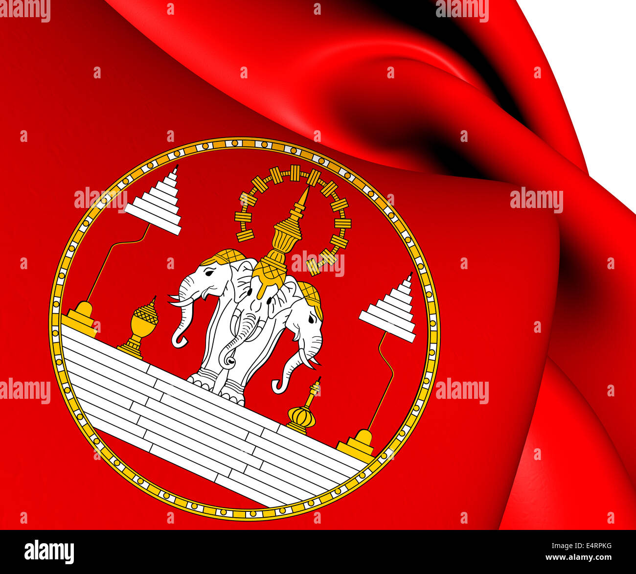 Flag of laos royal hi-res stock photography and images - Alamy