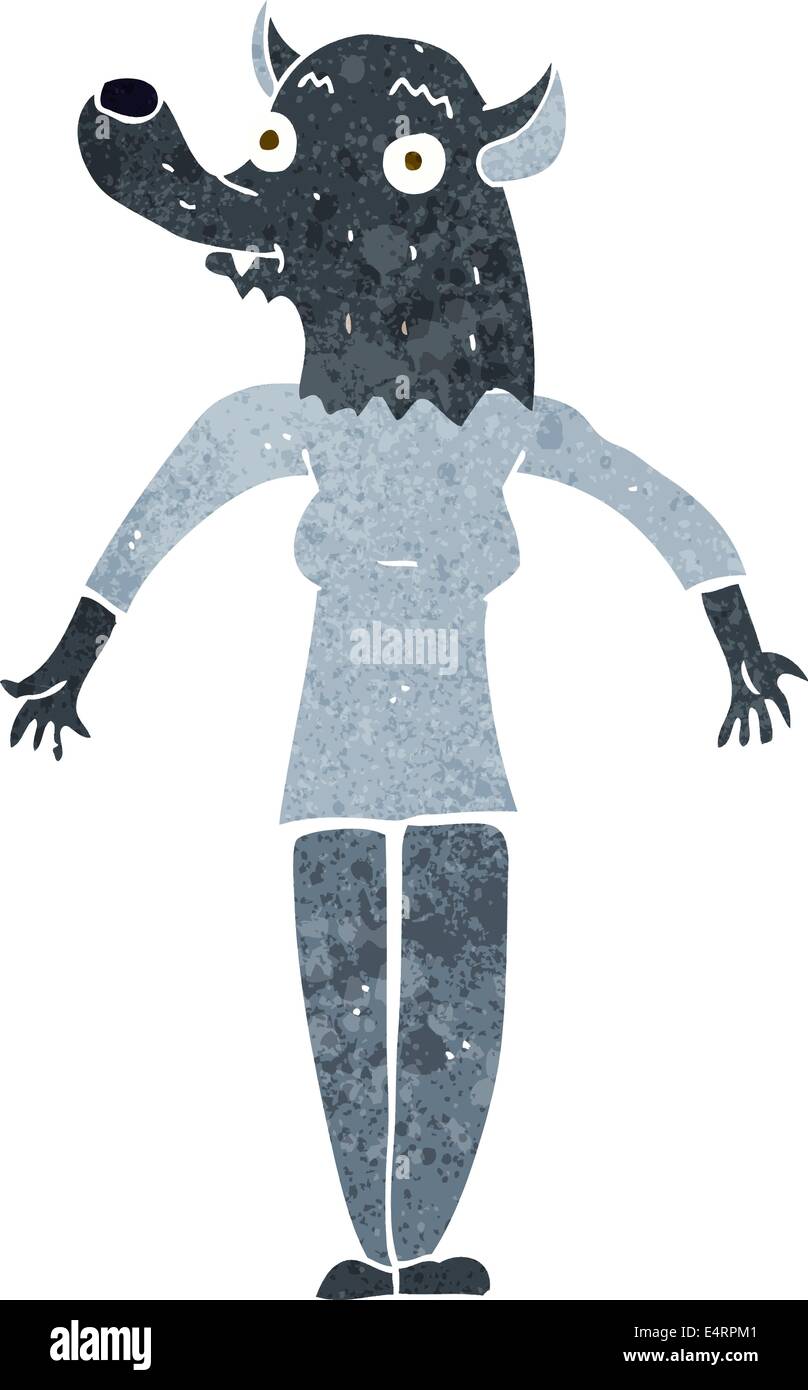 cartoon werewolf woman Stock Vector Image & Art - Alamy