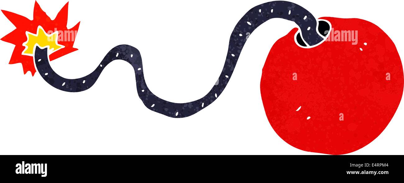 cartoon burning bomb Stock Vector Image & Art - Alamy