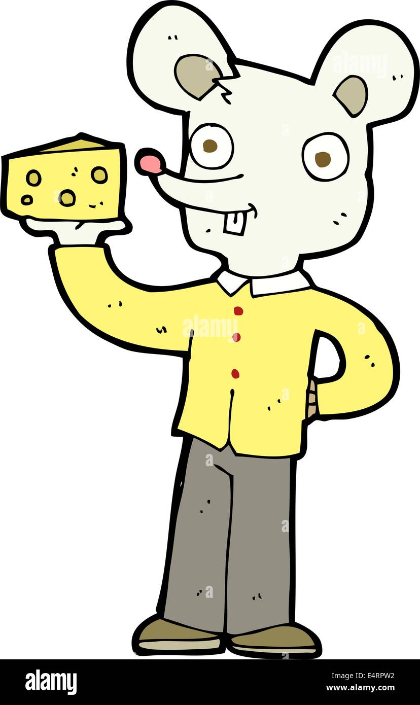 cartoon mouse holding cheese Stock Vector Image & Art - Alamy