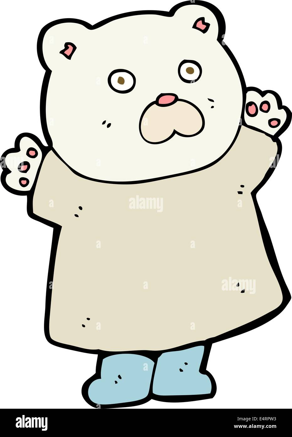 funny cartoon polar bear Stock Vector Image & Art - Alamy