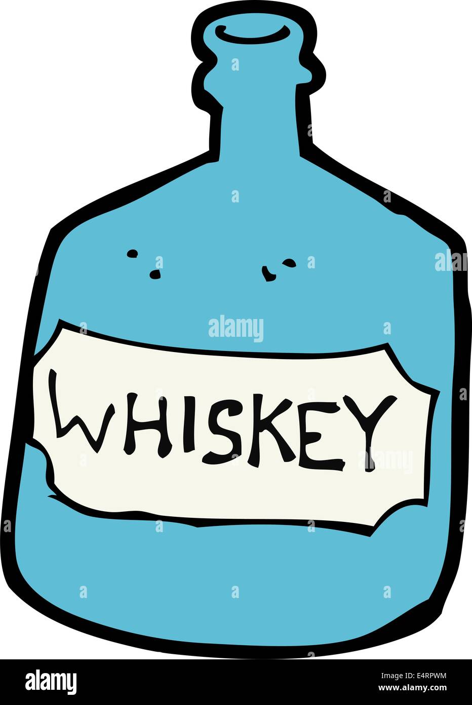 cartoon old whiskey bottle Stock Vector Image & Art - Alamy