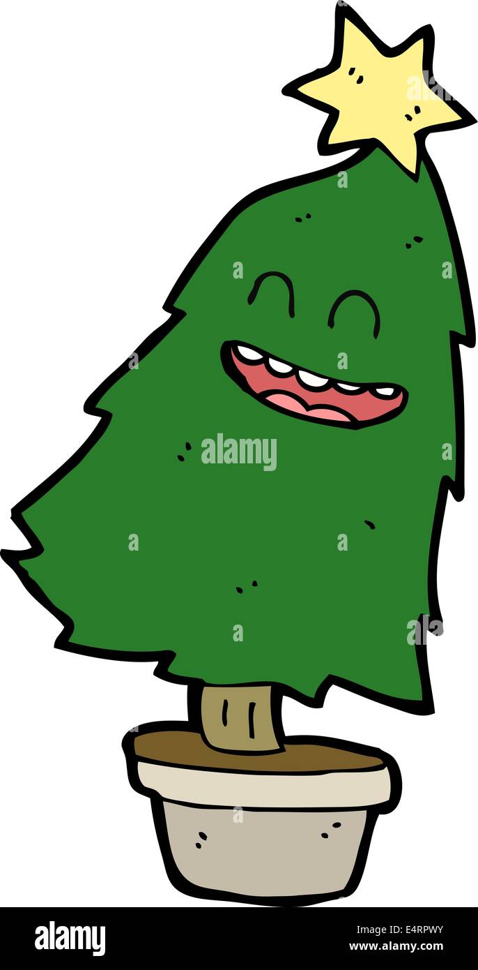 cartoon dancing christmas tree Stock Vector Image & Art - Alamy