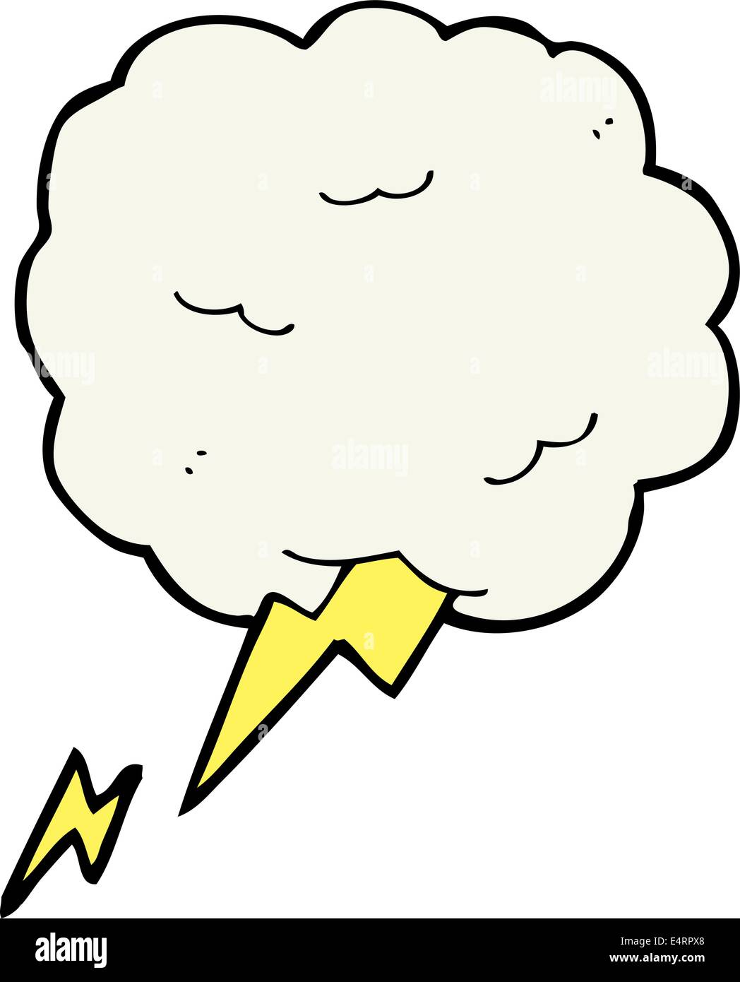 cartoon thundercloud symbol Stock Vector Image & Art - Alamy