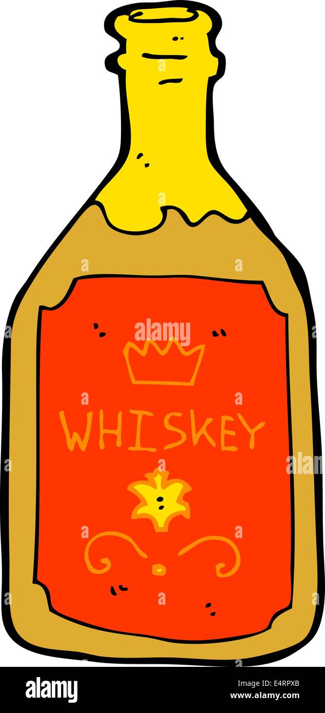 cartoon whiskey bottle Stock Vector Image & Art - Alamy