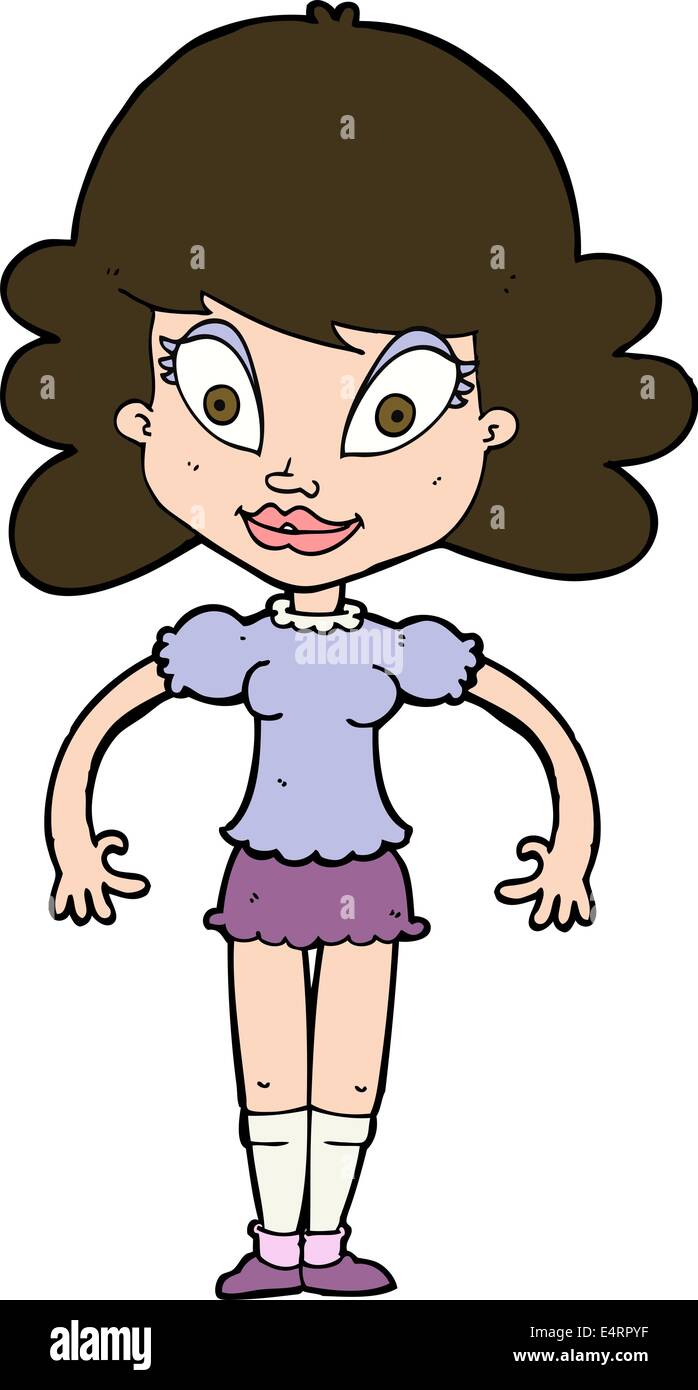 cartoon pretty woman Stock Vector Image & Art - Alamy