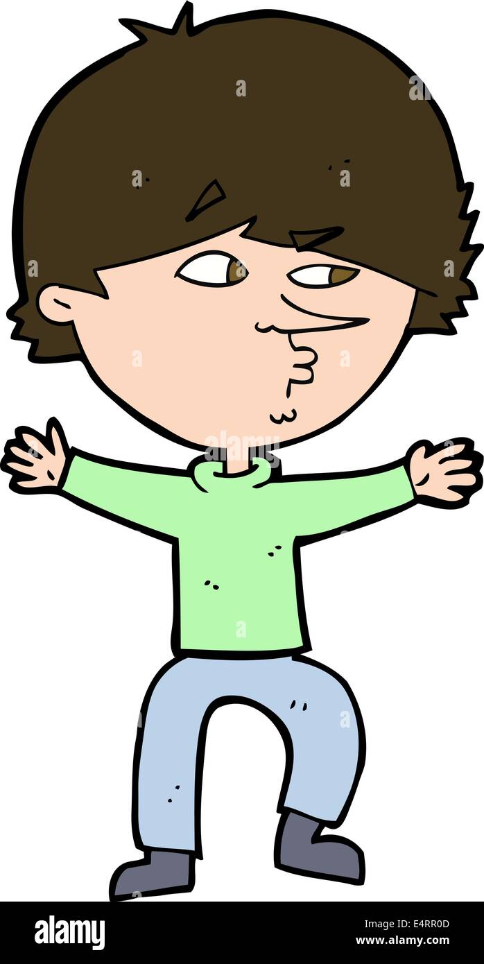 cartoon suspicious man Stock Vector Image & Art - Alamy