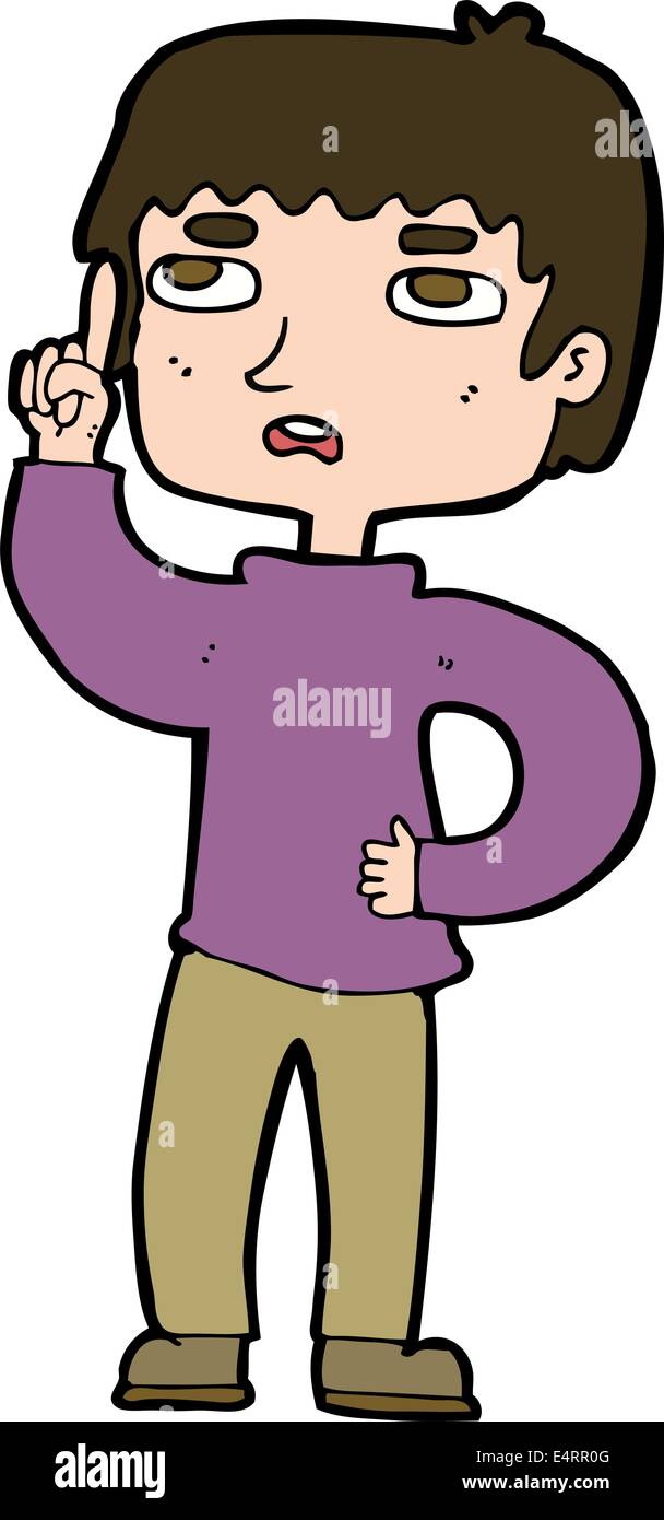 cartoon boy with question Stock Vector Image & Art - Alamy