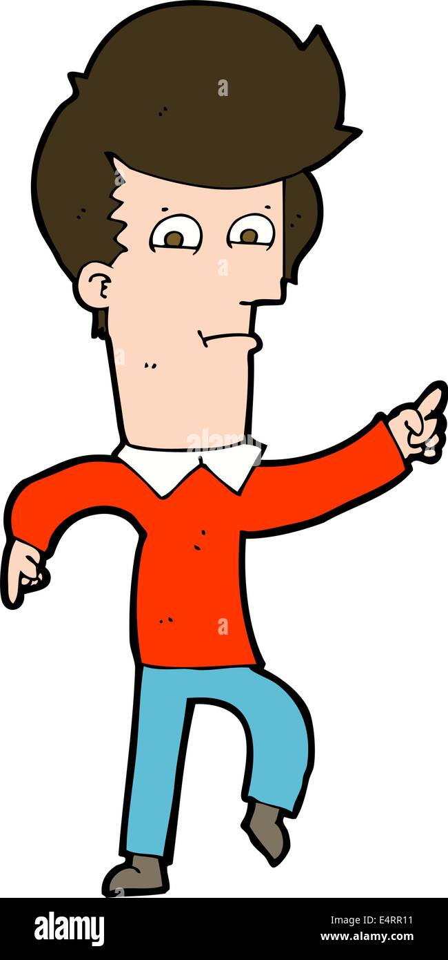 cartoon man pointing Stock Vector Image & Art - Alamy