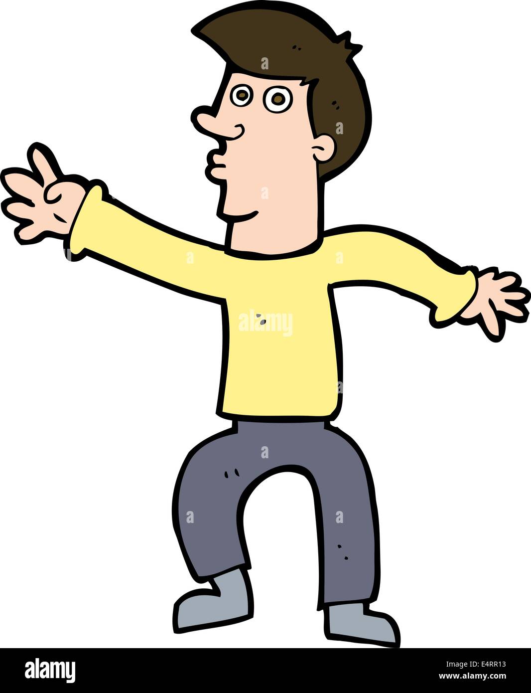 cartoon reaching man Stock Vector Image & Art - Alamy