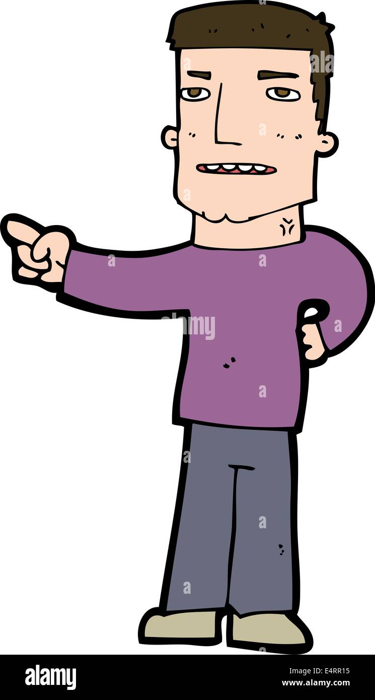 cartoon man pointing Stock Vector Image & Art - Alamy
