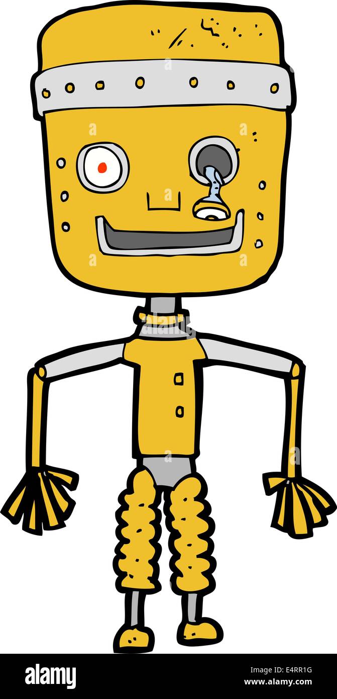 cartoon old robot Stock Vector Image & Art - Alamy