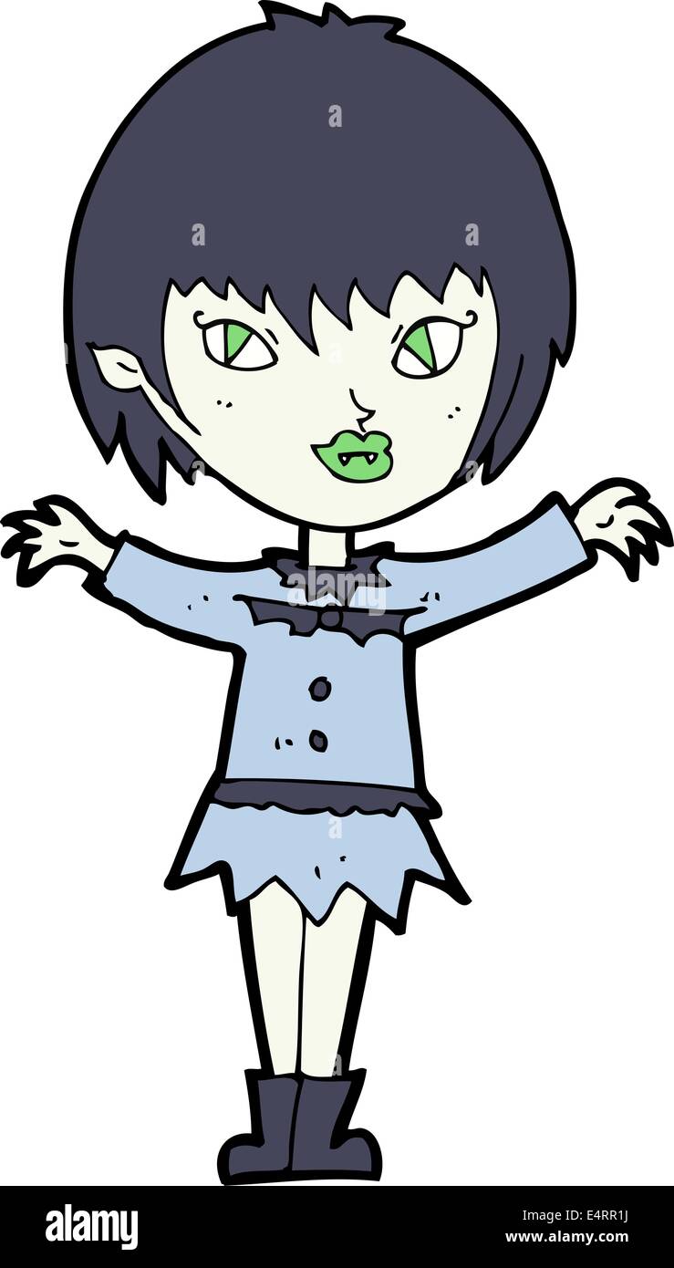 cartoon vampire girl Stock Vector Image & Art - Alamy