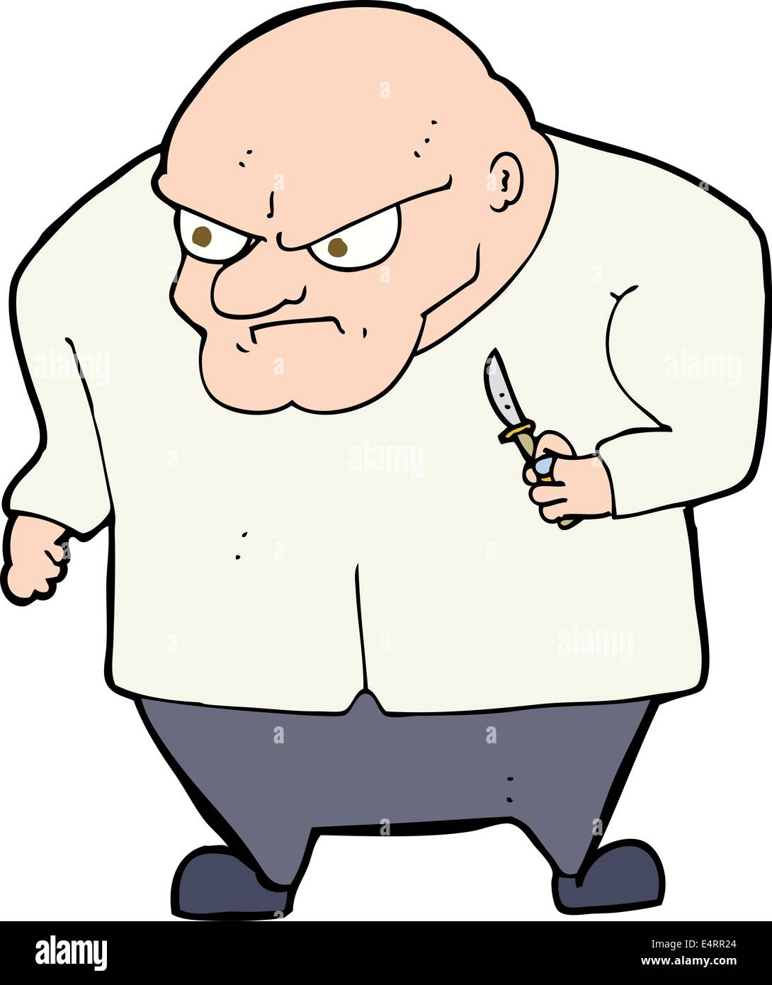 cartoon evil man Stock Vector Image & Art - Alamy